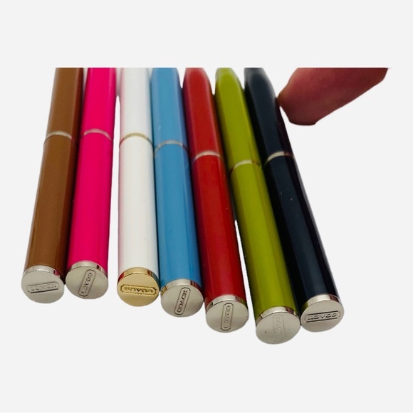 Coach | Office | Coach Pen Cream And Gold Black Ink 4 Nwot | Poshmark